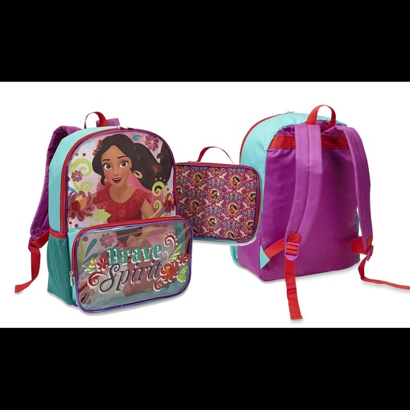 Disney | Accessories | Disney Girls Elena Of Avalor Backpack Lunch Bag ...